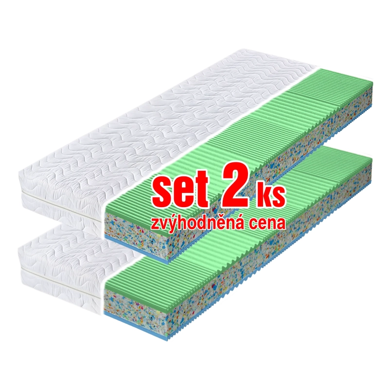 WAVE COMFORT 1+1 - kvalitní oblíbená partnerská matrace ve výšce 18 cm