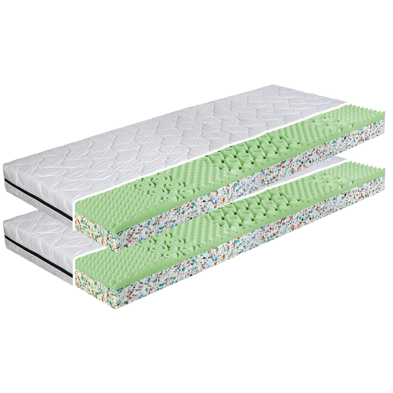 Lara 1+1 - kvalitní pěnová matrace ve zvýhodněném setu 2 ks